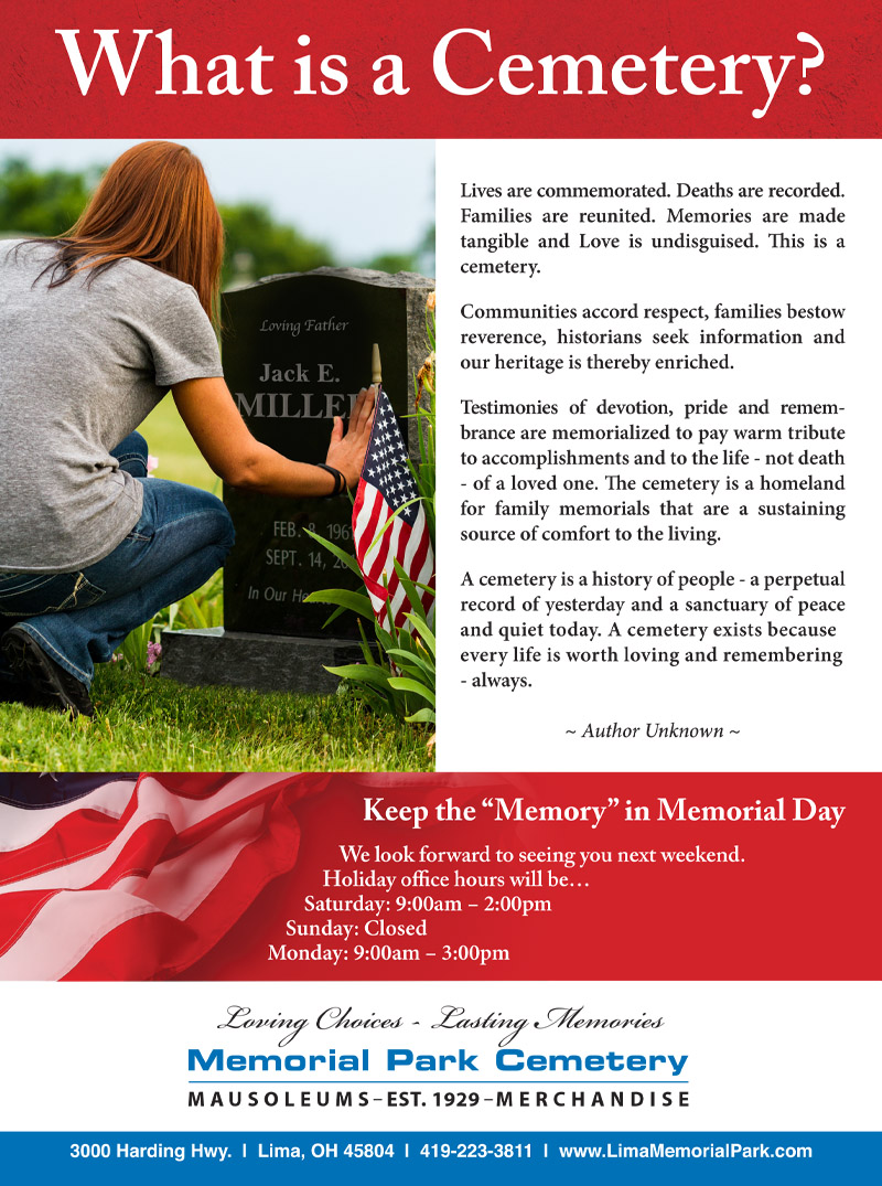 Current Specials - Memorial Park Cemetery
